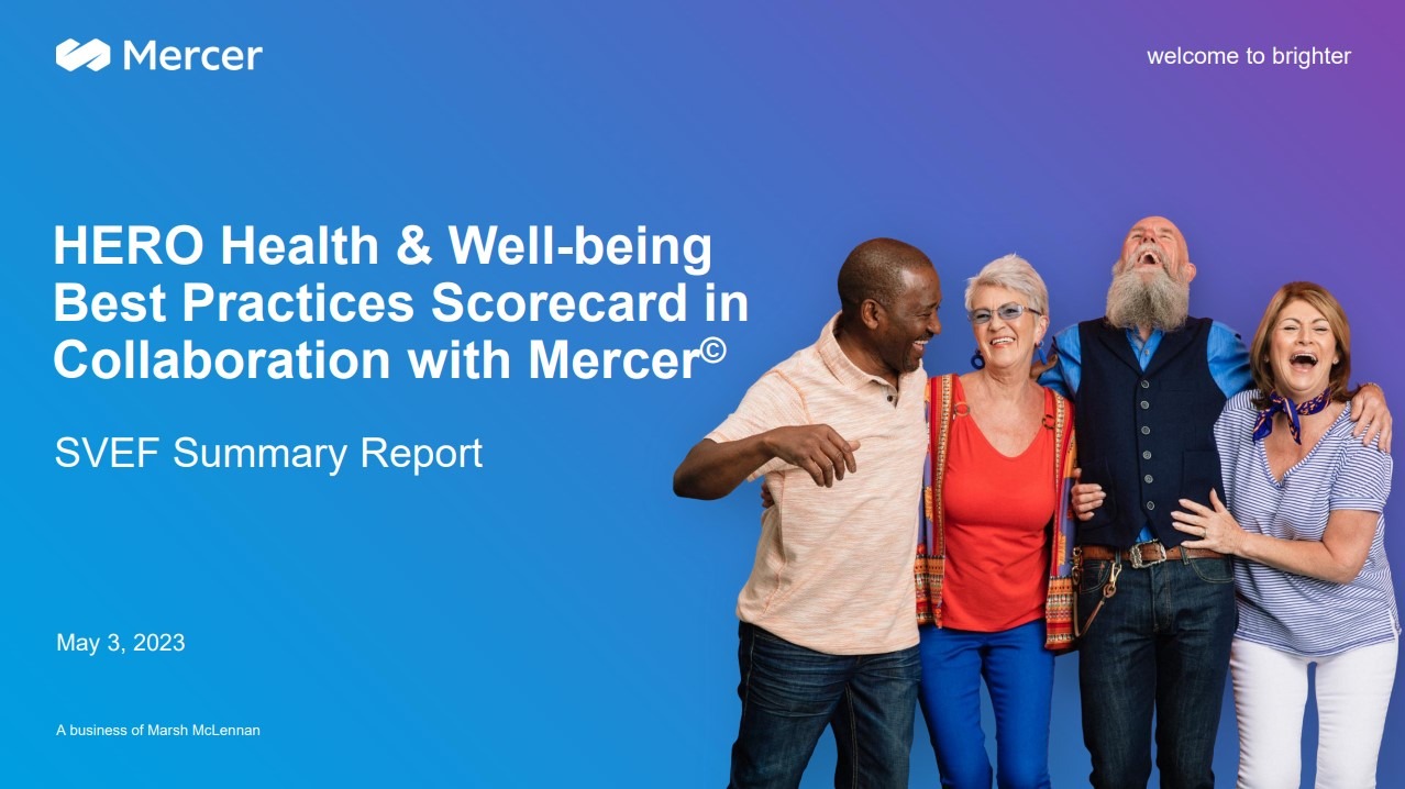 2023 US Mercer HERO Health & Wellbeing Scorecard - Silicon Valley ...
